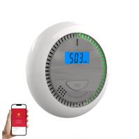 China Smart Tuya CO Carbon Monoxide Detector with 10-Year Lifespan and 85 dB Alarm Sound for Remote Monitoring for sale