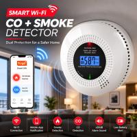 China Smart WiFi Smoke and Carbon Monoxide Alarm with Tuya App Remote Alerts for Home Safety for sale
