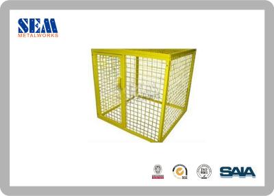 China Powder Coated Steel Metal Storage Cage Racking With 1.1m, 1.8m,UL Certification Gas for sale