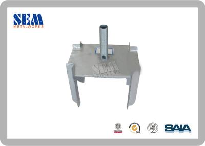 China Hot / Cold Dip Galvanized Systems Scaffolding U Fork Head With 4 Way Shower for sale