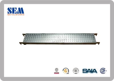 China 9'' Width , Imperial Size Systems Scaffolding Steel Plank , HDG Q235 1.8mm thick for sale
