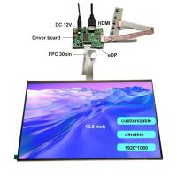 China 12.5 Inch Ultrathin TFT LVDS Sunlight Readable LCD Display 1200:1 Contrast 16:9 for sale
