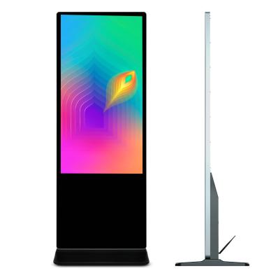 China 55-Inch Android Floorstanding Digital Signage Display with 4K Touch Screen and 800 cd/m² Brightness for sale