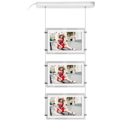 China A3 Smart Hanging LCD Window Display 1500nits Brightness 1920×1080 Full HD Digital Signage for sale