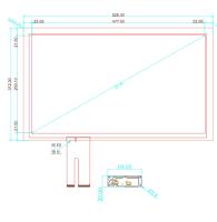 China 21.5 Inch Outdoor Full Lamination Capacitive Touch Display Kit 1500nits High Brightness for sale