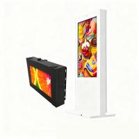 China 32-86 Inch IP65 Waterproof Outdoor Digital Signage 10-Point Touch Interactive Totem Kiosk 3000nits for sale