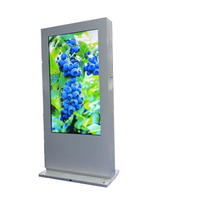 China 75 inch 3000 Nits Outdoor Digital Signage 3840x2160 4K UHD LCD Display Kiosk for sale