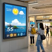China 55 Inch Outdoor LCD Advertising Machine 4000Nits IP67 Waterproof Digital Signage 4K UHD for sale