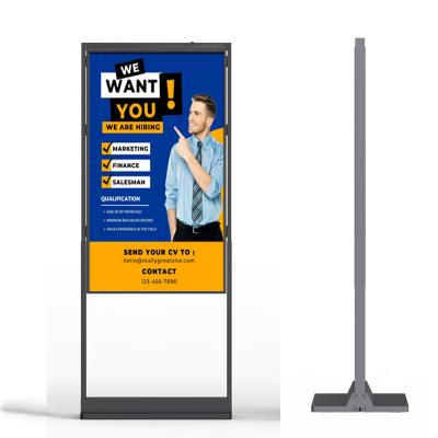 China 43 Inch 3000nits Outdoor Digital Signage Kiosk Stainless Steel Android Advertising Display for sale