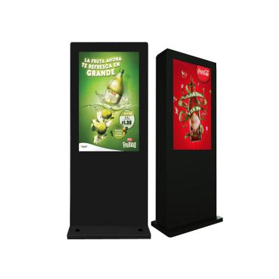 China 55 Inch 4K Outdoor Digital Signage 800 nits Waterproof LCD Advertising Kiosk for sale