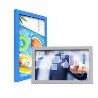 China 43 Inch 2000nits IP65 Outdoor Advertising Display Ultra Thin Wall Mount Digital Signage for sale