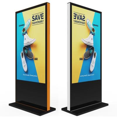 China 98 inch Outdoor Vertical Digital Signage 4K IPS LCD Display 3000 nits Waterproof Sunproof Aluminum Frame for sale