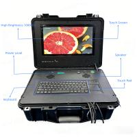 China 15.6 Inch 1000 Nit High Brightness Touchscreen Rugged Field Station Case with Built-in Keyboard and Rechargeable Battery for sale