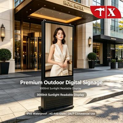 China Outdoor Digital Signage Display 3000 Nits IP66 Waterproof LCD Advertising Kiosk for sale
