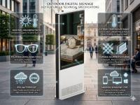China Outdoor Digital Signage Display 3000 Nits IP66 Waterproof LCD Advertising Kiosk for sale