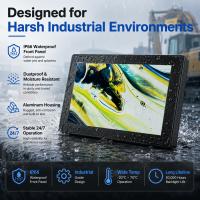 China 10.1 Inch IP66 Waterproof Industrial Touch Monitor HDMI 1000 Nits Capacitive Screen for sale