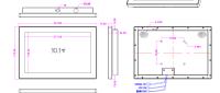 China 10.1 Inch IP66 Waterproof Industrial Touch Monitor HDMI 1000 Nits Capacitive Screen for sale