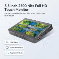 China 5.5 Inch 2500 Nits Full HD Touch Monitor 1920x1080 HDMI Mini HDMI Micro USB Aluminum Shell Sunlight Readable for sale