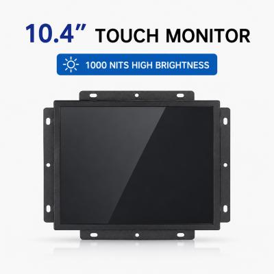 China 10.4 Inch 1000 Nits Industrial Touch Monitor Sunlight Readable HDMI Capacitive Display for sale