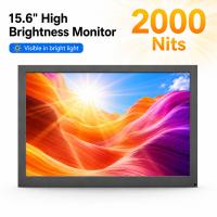 China 15.6 Inch 2000 Nits Outdoor Industrial Monitor with Aluminum Alloy Housing and Sunlight Readable Display for sale