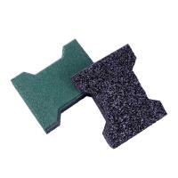China Customized Color Rubber Brick Paver for sale