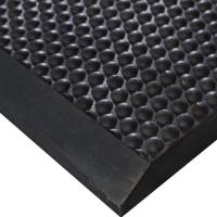 China Black 6x4 Horse Stall Mats Recyclable Rubber Interlocking Floor for sale