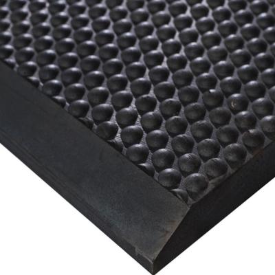 China Black 6x4 Horse Stall Mats Recyclable Rubber Interlocking Floor for sale