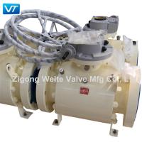 China 6'' 300LB Gear Operated Ball Valve A105 ENP Blowout Proof A105 ENP Ball Valve for sale