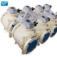 China 6'' 300LB Gear Operated Ball Valve A105 ENP Blowout Proof A105 ENP Ball Valve for sale