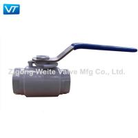 China 1/2 Inch 3000 PSI  Forged Steel Floating Ball Valve With Lever for sale