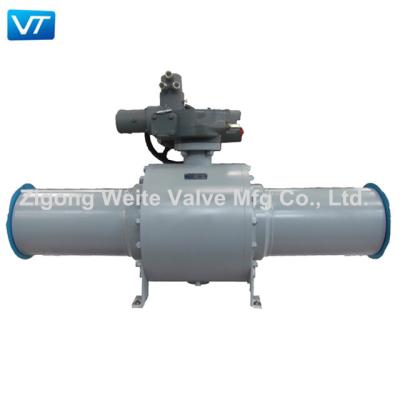 China DN15-DN1200 Electric Motorized Ball Valve Fully Welded For Natural Gas for sale