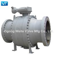 China 36'' WCB Gear Operated Ball Valve Horizontal Installation Class 600 Large Diameter for sale