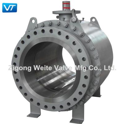China Customized API 598 Trunnion Mounted Ball Valve ASME B31.4 Forged for sale
