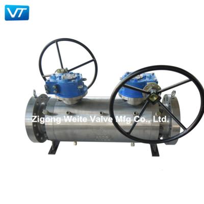 China DBB Gear Operated Ball Valve for sale