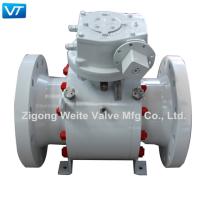 China Worm Gear Operated Oil Pipeline Valves A105 Trunnion Mounted for sale