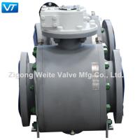 China DBB Function Natural Gas Pipeline Valves 3 Pieces LF2 Trunnion Mounted Valve for sale