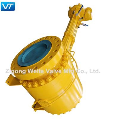 China Underground Fully Welded Pipeline Ball Valve Forged Steel With Electrical Pneumatic Actuator for sale