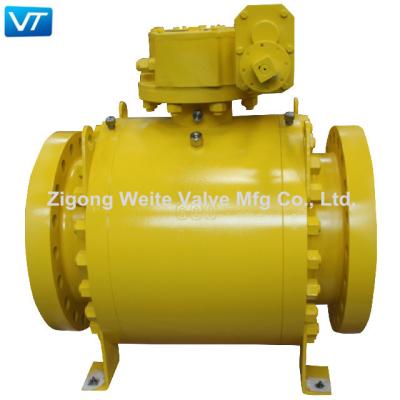 China LF2 Forged Steel Pipeline Ball Valve Trunnion Mounted Split Body for sale