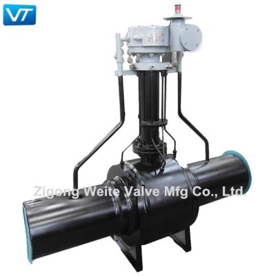 China Extended Stem Class 2500 Ball Valve API 607 For Long Distance Transmission for sale