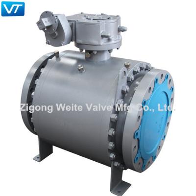 China Trunnion Mounted Electric Ball Valve Body LF2 Big Size Ball Valve 16