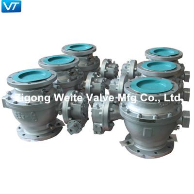 China 8 Inch Class 150 Trunnion Mounted Ball Valve Flange End Upstream Seal for sale