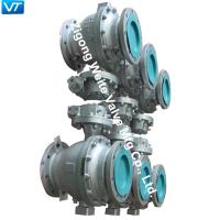 China 8 Inch Class 150 Trunnion Mounted Ball Valve Flange End Upstream Seal for sale