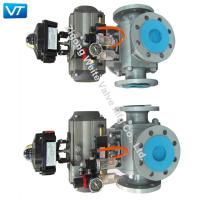 China Integrated 4 Way Actuated Ball Valve Gas Hydraulic Operated ISO17292 for sale