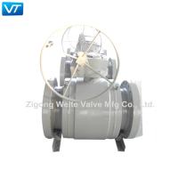 China Forged Steel A105 Gearbox Ball Valve 16 Inch Class 600 ASTM a105 for sale
