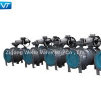 China Reduced Bore 150LB Trunnion Mounted Ball Valve LCB Body 20x18 Inch for sale
