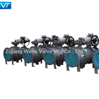 China Reduced Bore 150LB Trunnion Mounted Ball Valve LCB Body 20x18 Inch for sale