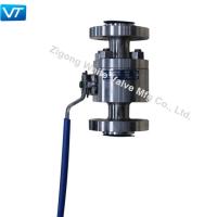 China F304SS Stainless Steel Flanged Ball Valve 1/2 Inch Class 600 With Lever for sale