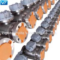 China PTFE Seated Stainless Steel Flanged Ball Valve API 607 Anti Static for sale