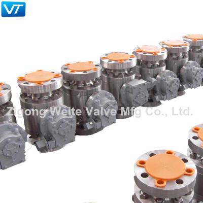 China PTFE Seated Stainless Steel Flanged Ball Valve API 607 Anti Static for sale