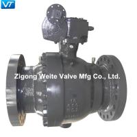 China WCB Carbon Steel Flanged Ball Valve 600LB 16'' Large Diameter Ball Valves for sale